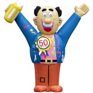 Abraham pop opblaasbaar 50 jaar huren bij Ras Verhuur Bergen op Zoom.